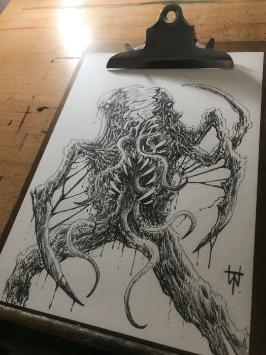 Horror Thing Licensed Artwork - Original Horror Art By Wayne Tully ...