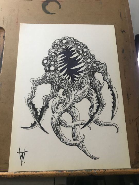 H P Lovecrafts Left Testicle - Original Horror Art By Wayne Tully ...