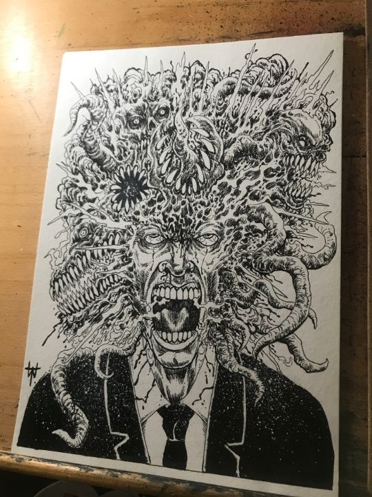 Office Worker Demons Art - Original Horror Art By Wayne Tully ...