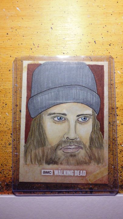 Jesus Walking Dead Sketch Card - Original Horror Art By Wayne Tully ...