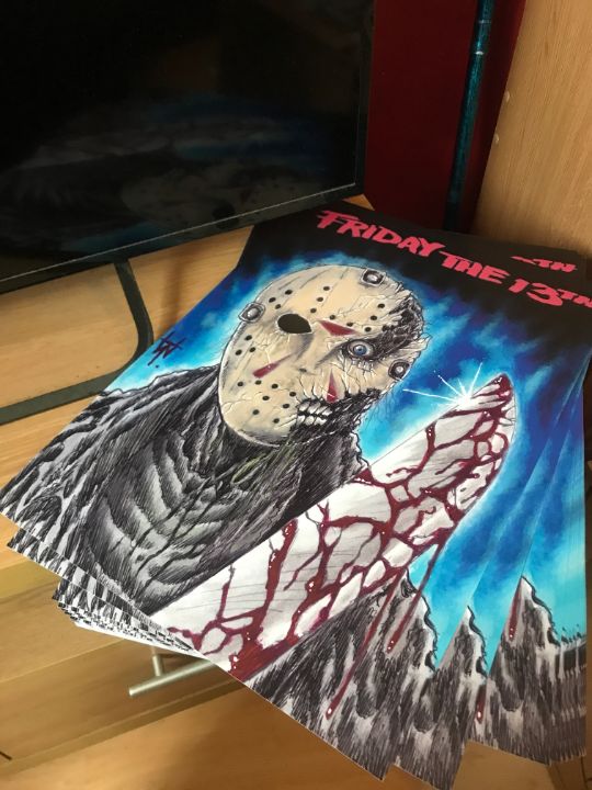 Jason Horror Art Prints - Original Horror Art By Wayne Tully - Drawings ...