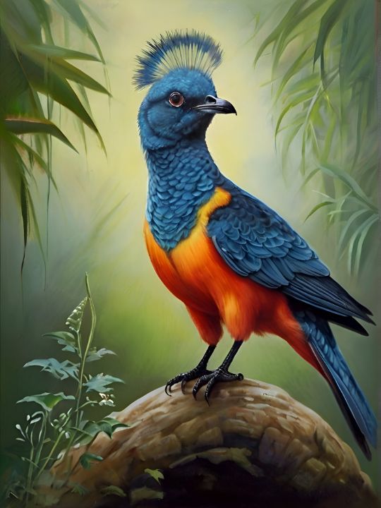 Most beautiful and attractive bird - Fine art - Paintings & Prints ...
