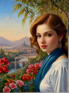 Most beautiful and Attractive girl - Fine art - Paintings & Prints ...