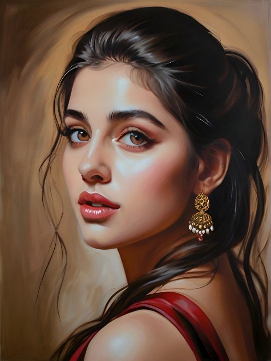 Portrait of a woman - Fine art - Paintings & Prints, People & Figures ...