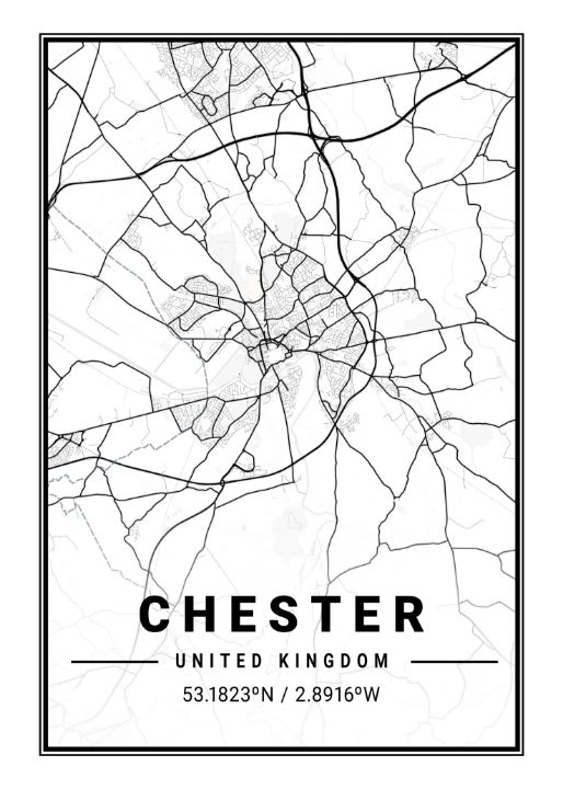 Chester - United Kingdom Light City - Tien Stencil - Digital Art & AI ...