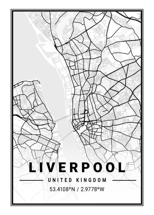 Liverpool - United Kingdom Light Cit - Tien Stencil - Digital Art & AI ...