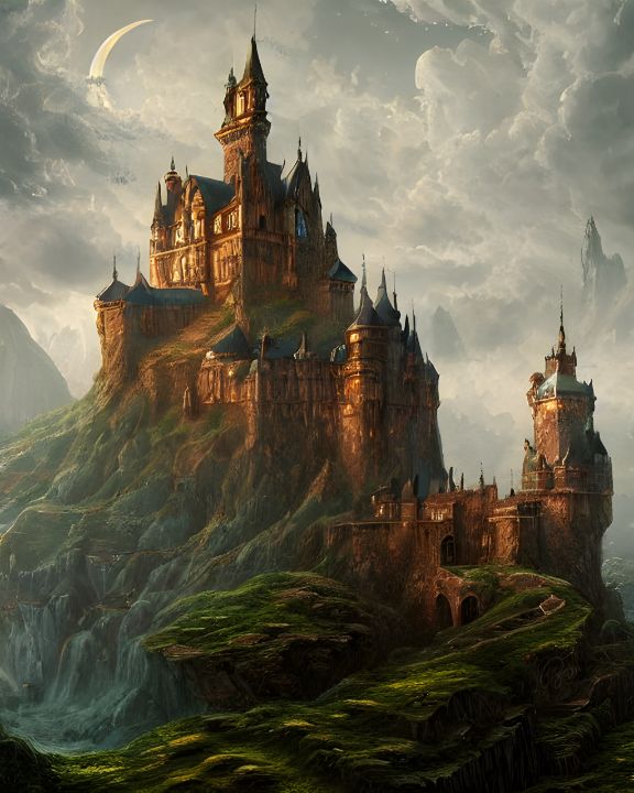 Castle Ruins - plainhavoc - Digital Art, Fantasy & Mythology, Mythology ...