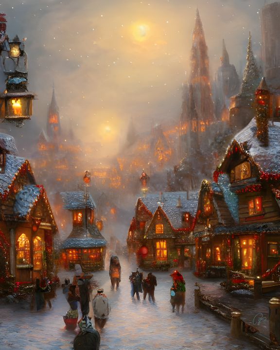 Christmas Carol of the Hills - plainhavoc - Digital Art & AI, Holidays ...