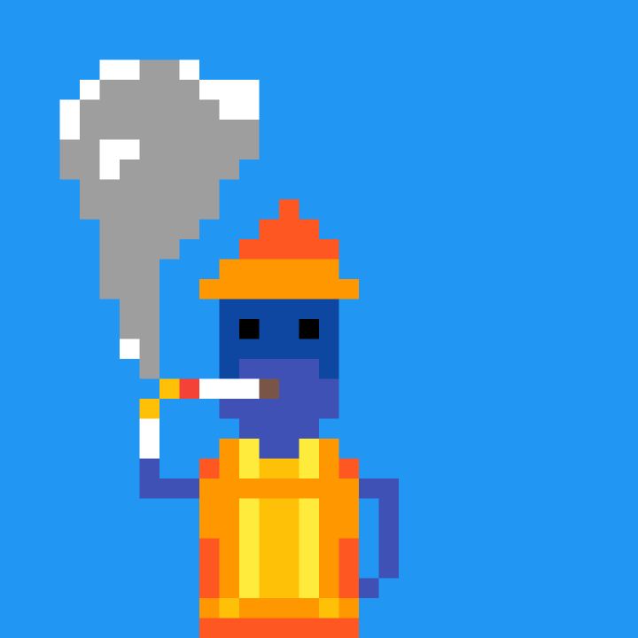 Pixil worker - funnypixil - Digital Art & AI, People & Figures ...