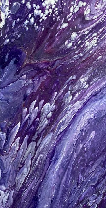 Violet Explosion - Julie’s Studio - Paintings & Prints, Abstract, Color ...