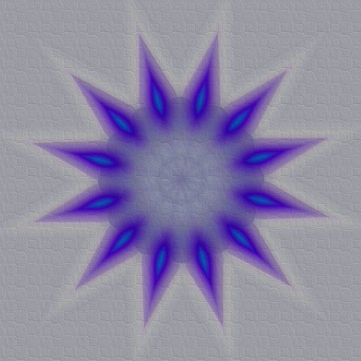 Blue Textured Star - Melange Tulsa - Digital Art & AI, Abstract ...