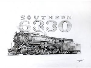 Southern PS-4 1401 - Art by Bryan - Drawings & Illustration, Vehicles ...