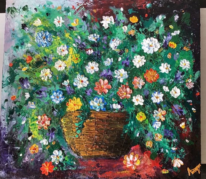 Pot of followers - Ands__art20 - Paintings & Prints, Flowers, Plants ...
