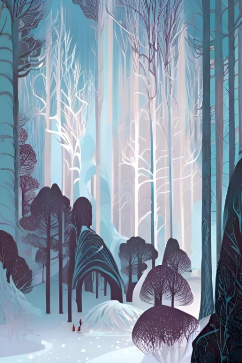 Frosty Forests l - The Art of Sonnet - Paintings & Prints, Landscapes ...