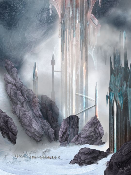 Ice Tower High Resolution - The Art of Sonnet - Paintings & Prints ...