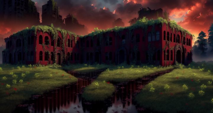 Overgrowth on Building Complex - ShaneSparrowArt - Paintings & Prints ...