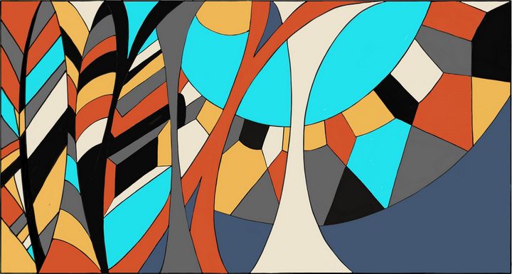 Print 6 - Lisa Hendricks - Digital Art, Abstract, Irregular Forms - ArtPal