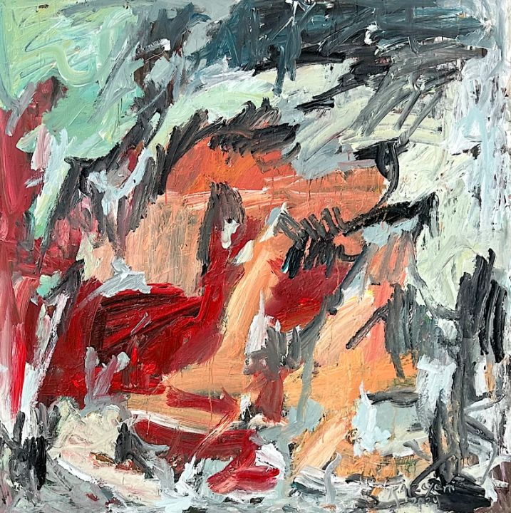The Odyssey - Artist Khalid Alzayani - Paintings & Prints, Abstract ...