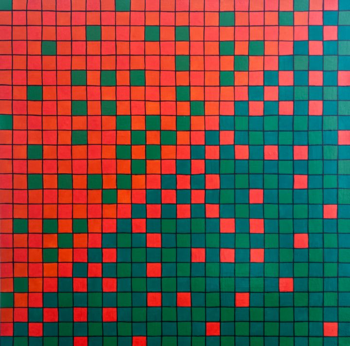 Grid - The Byrne Project - Paintings & Prints, Abstract, Geometric - ArtPal