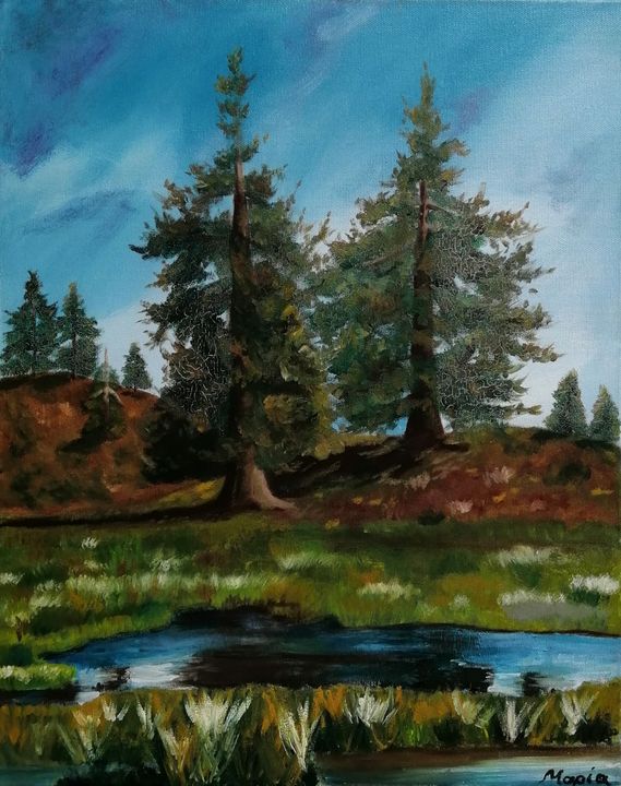 Forest - M Mast - Paintings & Prints, Flowers, Plants, & Trees, Trees ...