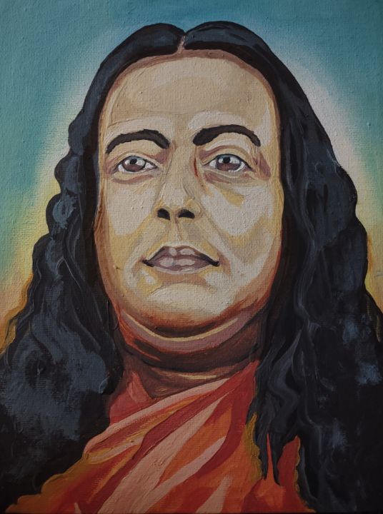 Yogananda - KT Acrylic - Paintings & Prints, People & Figures ...