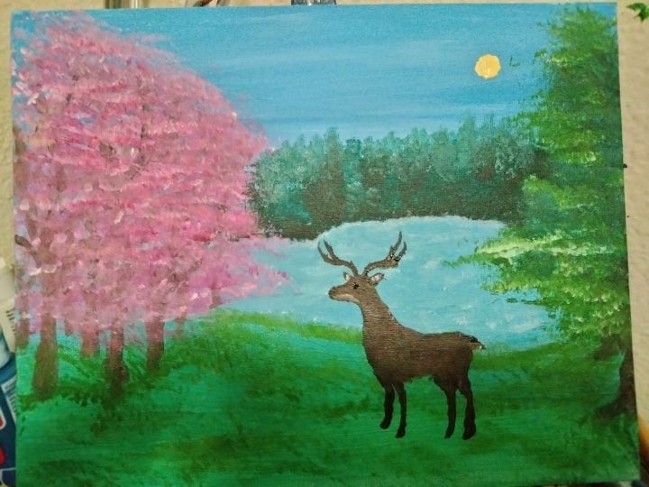 Deer - Castle painting's - Paintings & Prints, Animals, Birds, & Fish ...