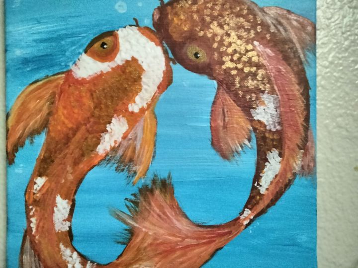 Heart fish - Castle painting's - Paintings & Prints, Animals, Birds ...