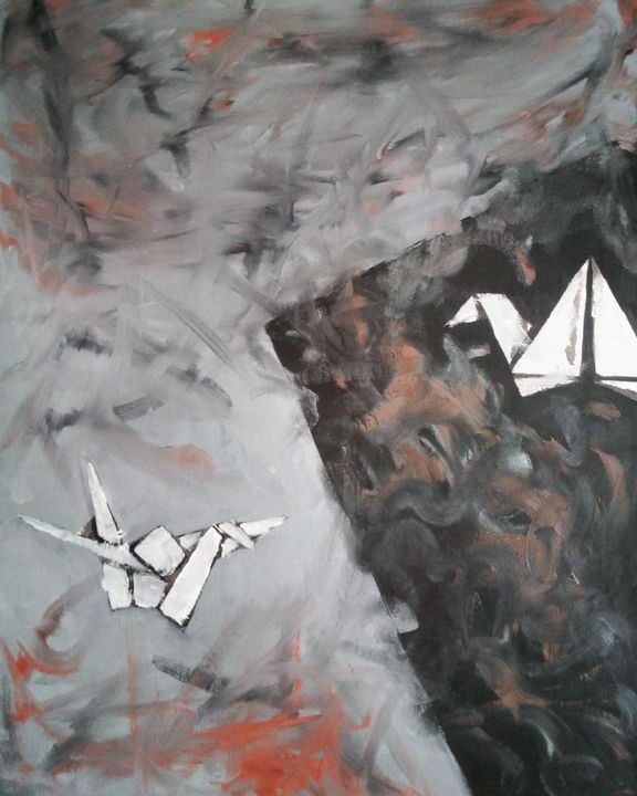 Origami I. - Benjamin Farkas - Paintings & Prints, Fantasy & Mythology ...