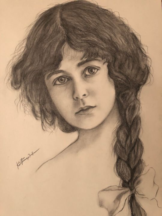 Nostalgia - Kalliope - Drawings & Illustration, People & Figures, Portraits, Female - ArtPal