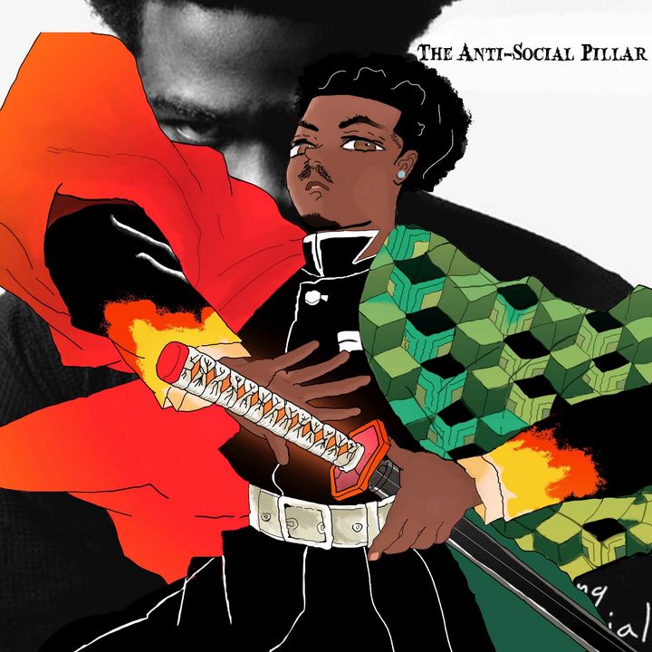 Roddy Ricch X Demon Slayer - Anime X Artist - Digital Art, Fantasy ...