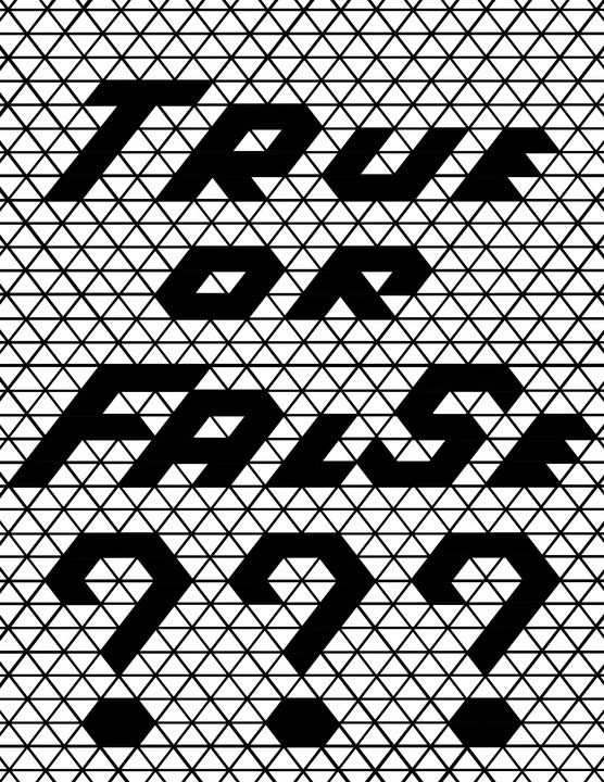 True Or False? - YSKaw - Digital Art & AI, Abstract, Text - ArtPal