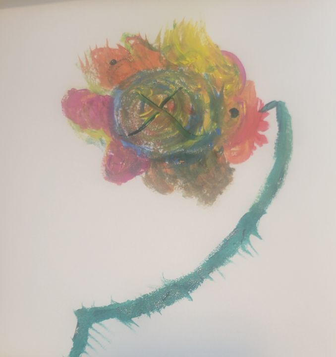 Rainbow Dandy Flower - Lucky Flower Art - Photography, Flowers, Plants ...