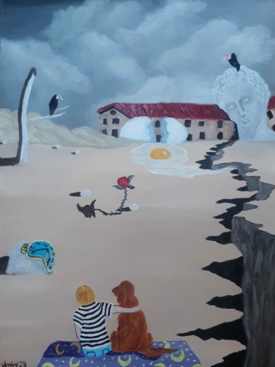 Optimism in indifference - JustinMyers - Paintings & Prints, Landscapes ...