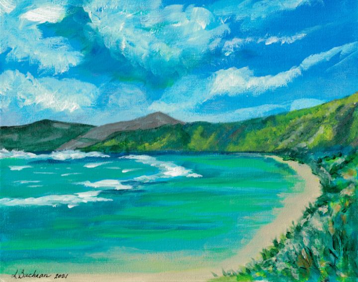 Haunama Bay - Beautiful Hawaiian Paintings - Paintings & Prints ...