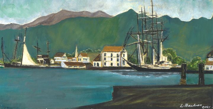 Historic Lahaina Whaling Port - Beautiful Hawaiian Paintings ...