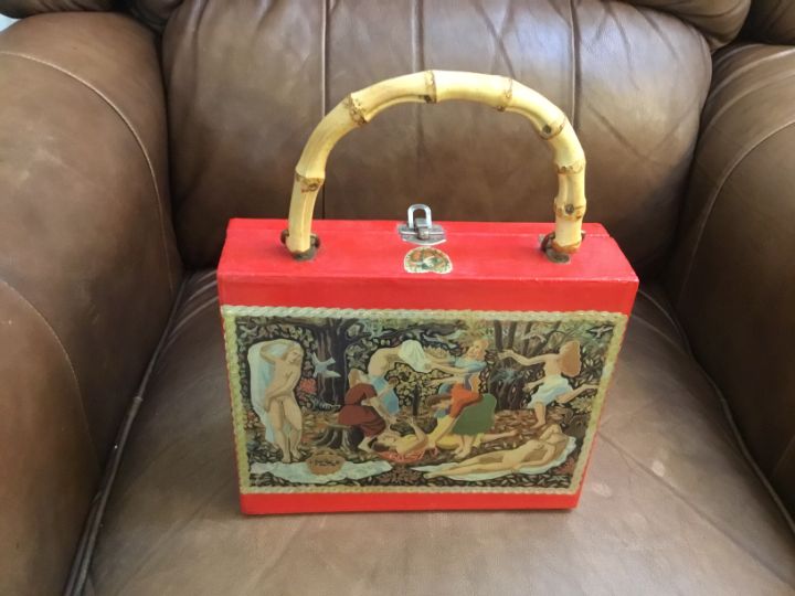 Decoupaged Goya Handbag - Ruth F. Young - Paintings & Prints, Abstract ...