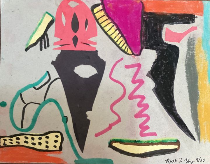 Mixed media abstract - Ruth F. Young - Paintings & Prints, Abstract ...