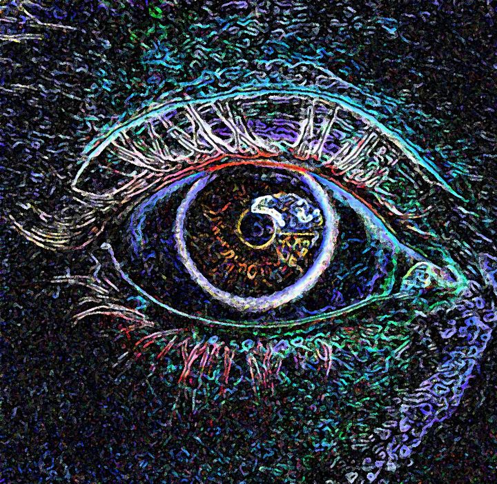 Eternal Eye - ArtByJairus - Digital Art & AI, Abstract, Organic - ArtPal