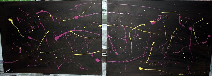 Star Walk - Bajnok Gallery - Paintings & Prints, Abstract, Irregular ...