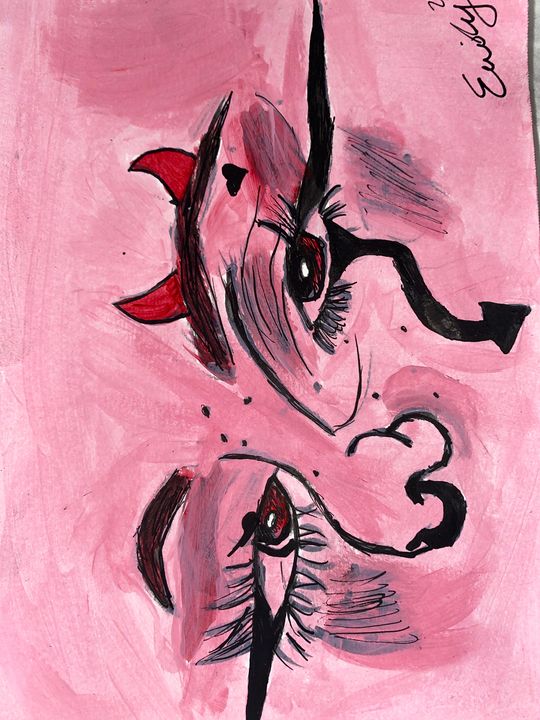 The devil is me - Emily - Paintings & Prints, Fantasy & Mythology ...