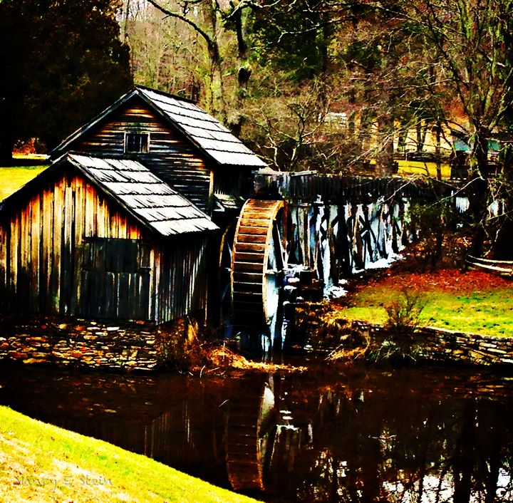 Mabry Mill In The Winter - NESimages (Nancy E Stein) - Photography ...
