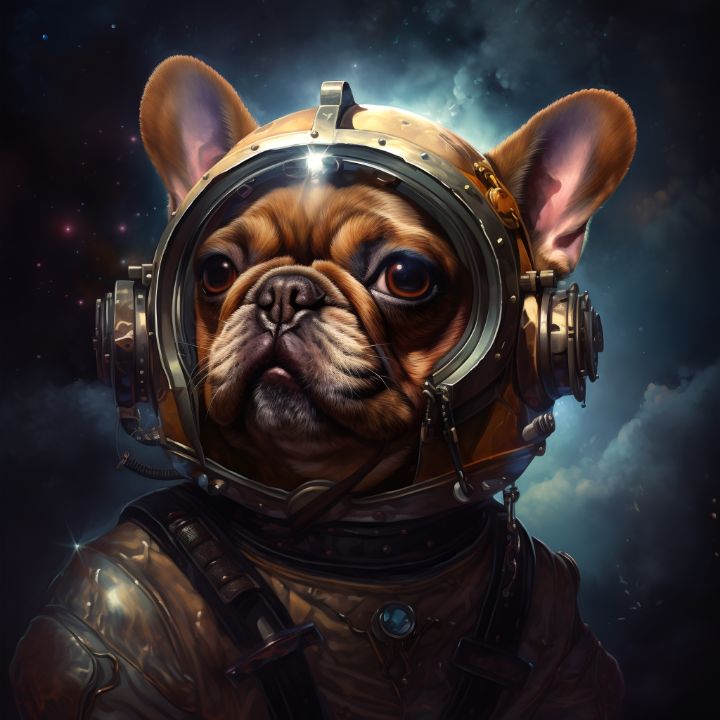 Frenchie Space Captain Series 05 - Csaba_Fikker - Digital Art & AI ...