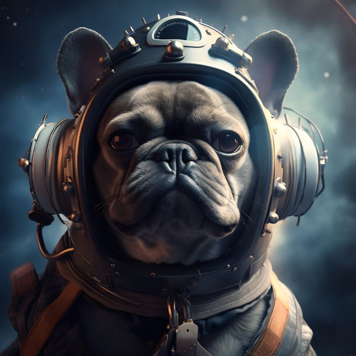 Frenchie Space Captain Series 03 - Csaba_Fikker - Digital Art & AI ...