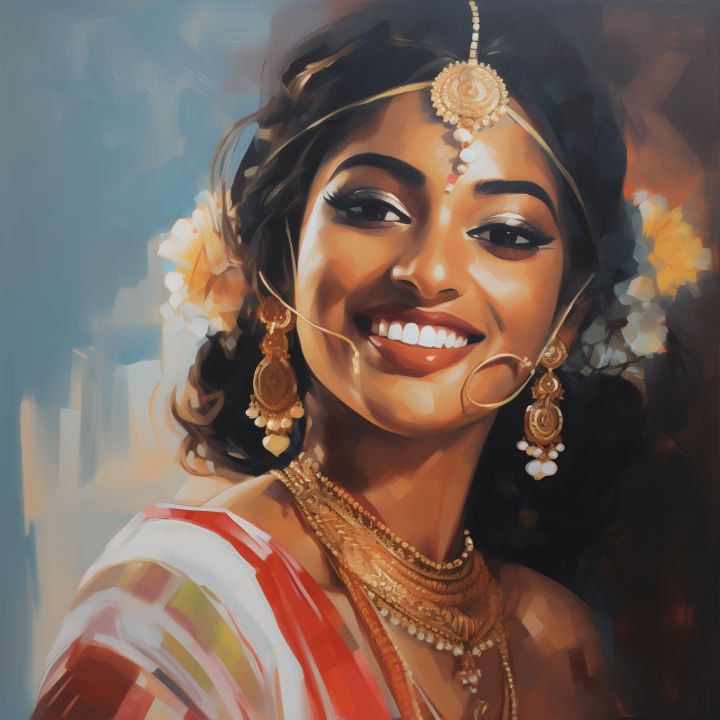 India Art Series - Girl 02 - Csaba_Fikker - Digital Art, Ethnic, Cultural, & Tribal, Asian ...