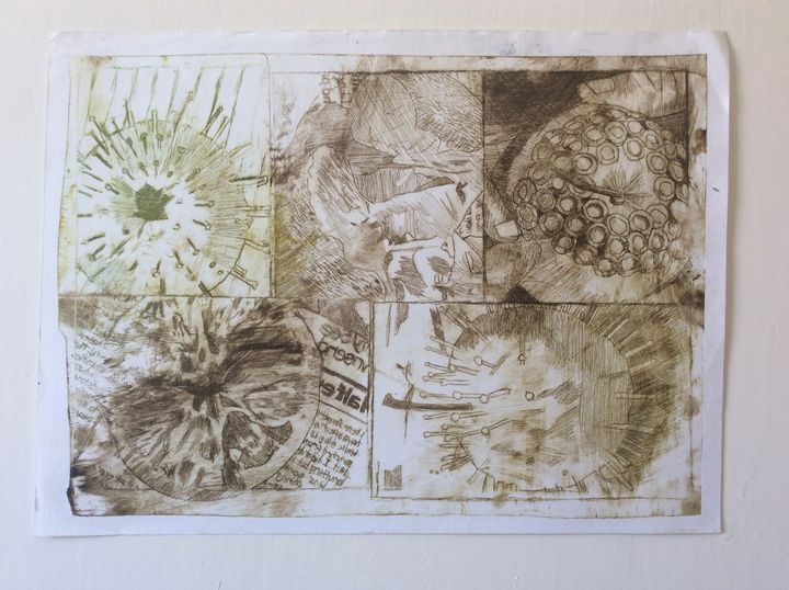 Fragmented fruit in decay - Gargled Media - Paintings & Prints, Food ...