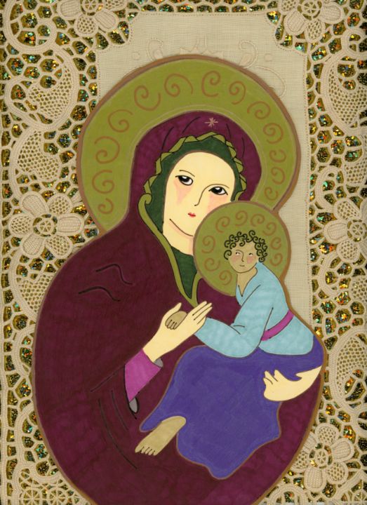 Mother and Child - Penelope Eleni - Drawings & Illustration, Religion ...