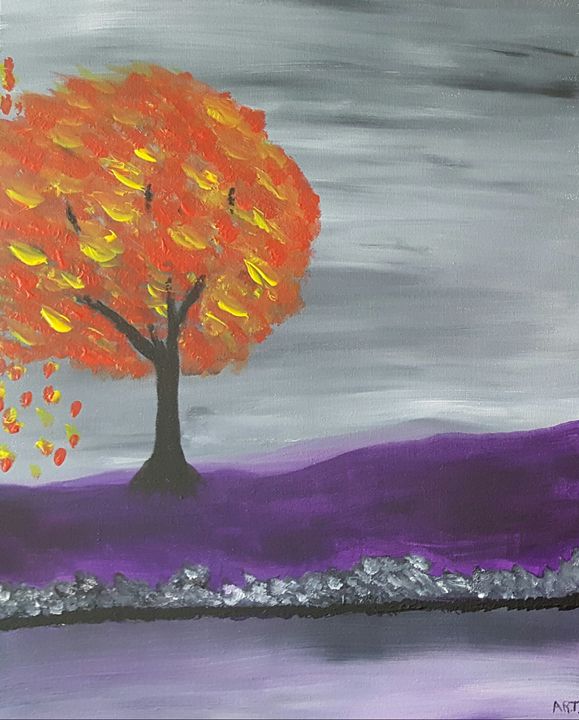 Autumn Fire - AMYTINDALLART - Paintings & Prints, Landscapes & Nature ...