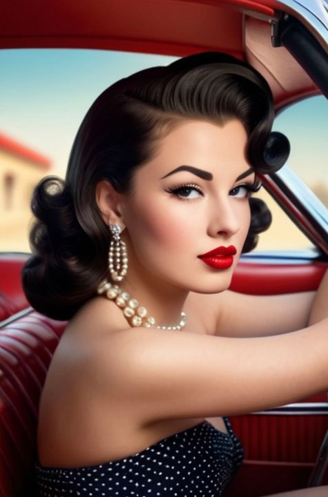 Pin-Up Scarlette - JB_ILL - Digital Art & AI, People & Figures, Female ...