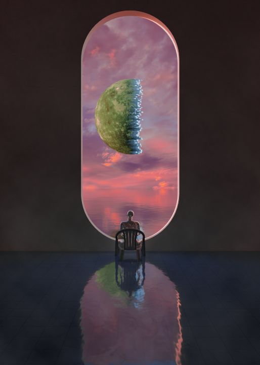 Looking Planet 3D Surrealism Render - Rizky Art - Digital Art, Fantasy ...