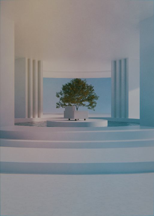 Disc Room 3D Surrealism Render Art - Rizky Art - Digital Art & AI ...